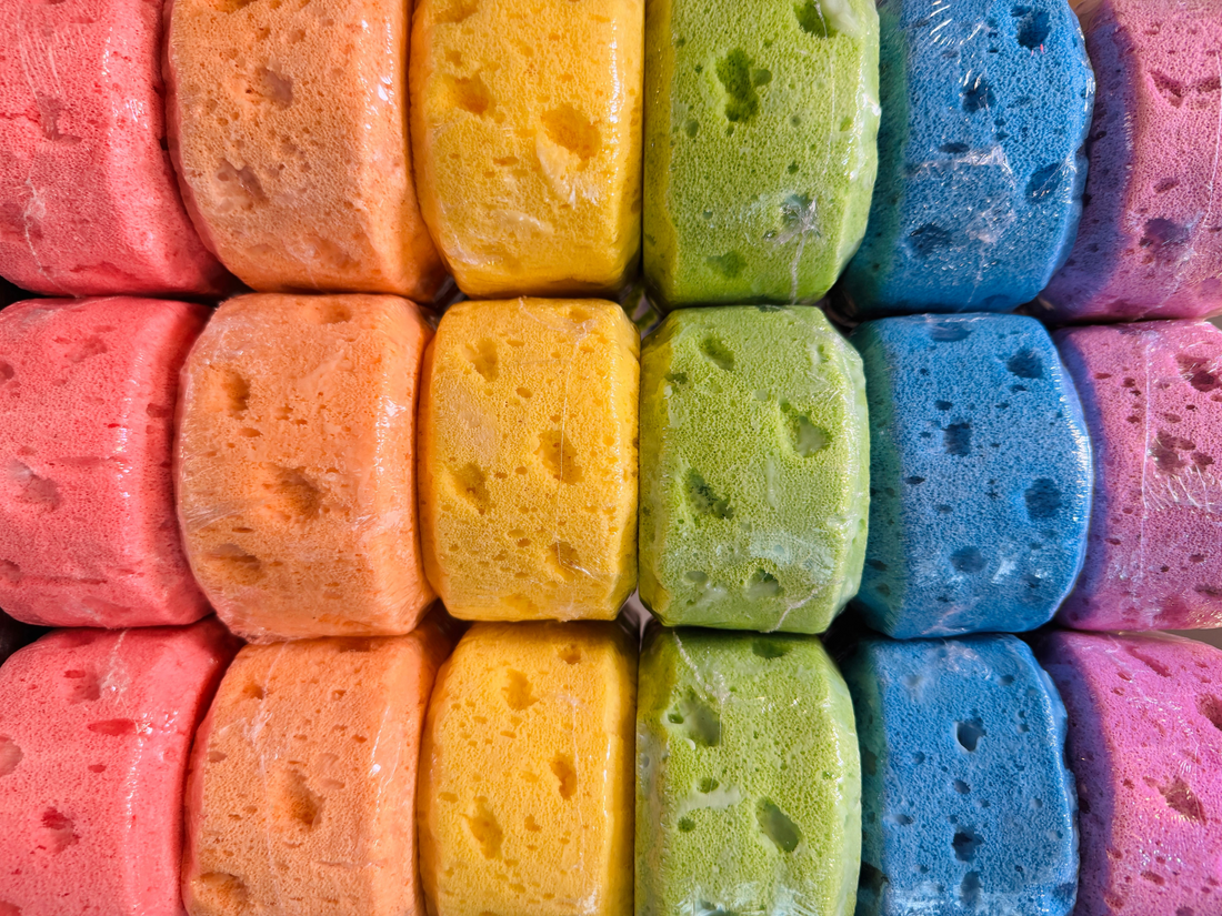 Rainbow Sponge Collection – Scandalous Soap